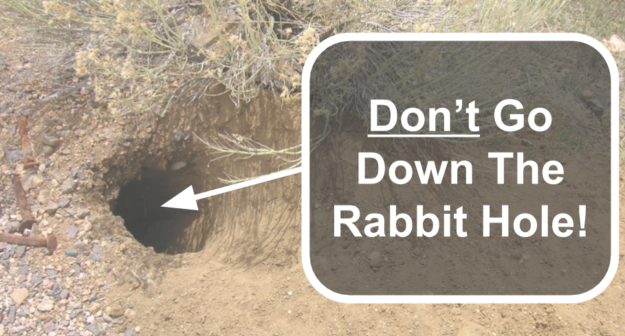 Teaching Tip Tuesday: Don't Go Down The Rabbit Hole via @EricEwald_Iowa