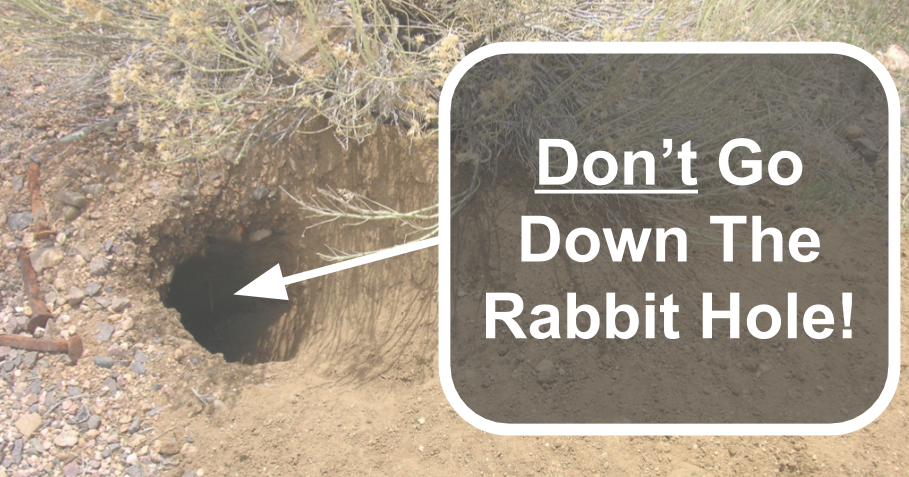 Teaching Tip Tuesday: Don't Go Down The Rabbit Hole via @EricEwald_Iowa