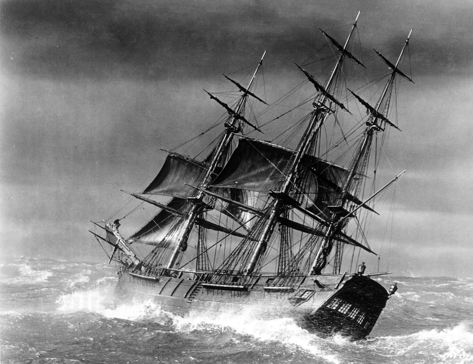 model ships in the cinema: Mutiny on the Bounty 1962