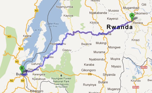 Leen in Afrika: Dag 2 - Van Kigali naar Bukavu