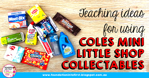 Teaching ideas for Coles Mini Little Shop Collectables | Foundation ...