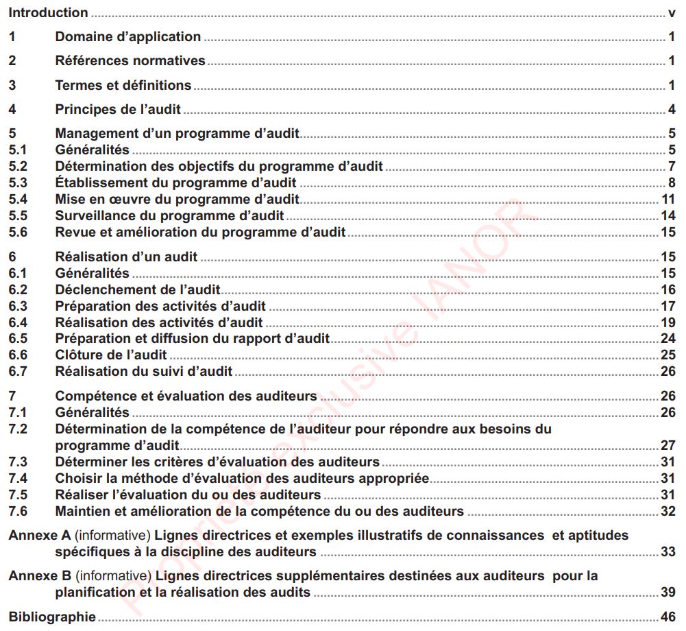 LA NORME NF EN ISO 19011:2011 | Lignes directrices pour l'audit des ...
