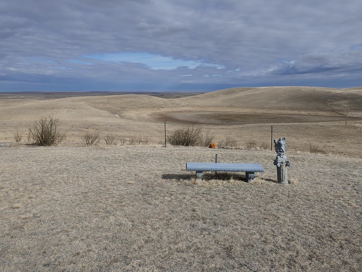 The view from here: Johnson Memorial Cemetery of Whitlash