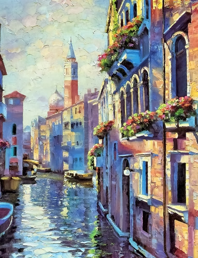 El arte es su máxima expresión : Cuadros de Paisajes Modernos Pintados ...