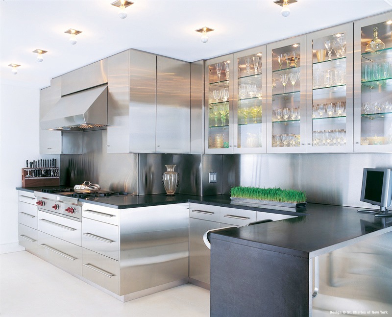 COCOCOZY: THIS OR THAT: STAINLESS STEEL KITCHEN CABINETS!