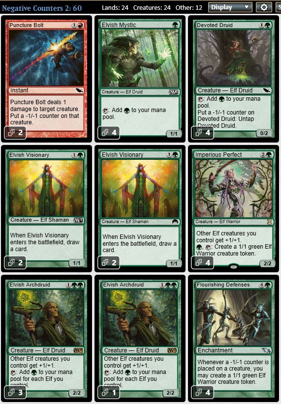 Magic the Gathering Adventures: Modern Learner -1/-1 Counters Decks