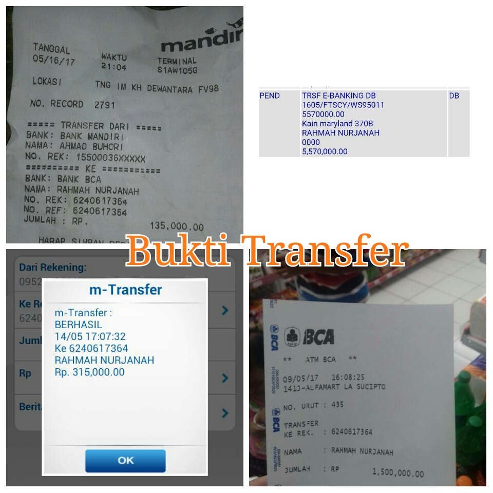 BUKTI TRANSFER DAN RESI - Biastex Blog