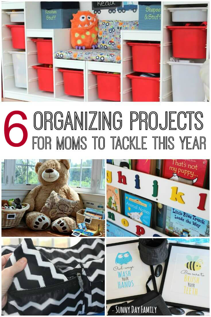 6 Organizing Projects for Moms to Tackle this Year | Sunny Day Family