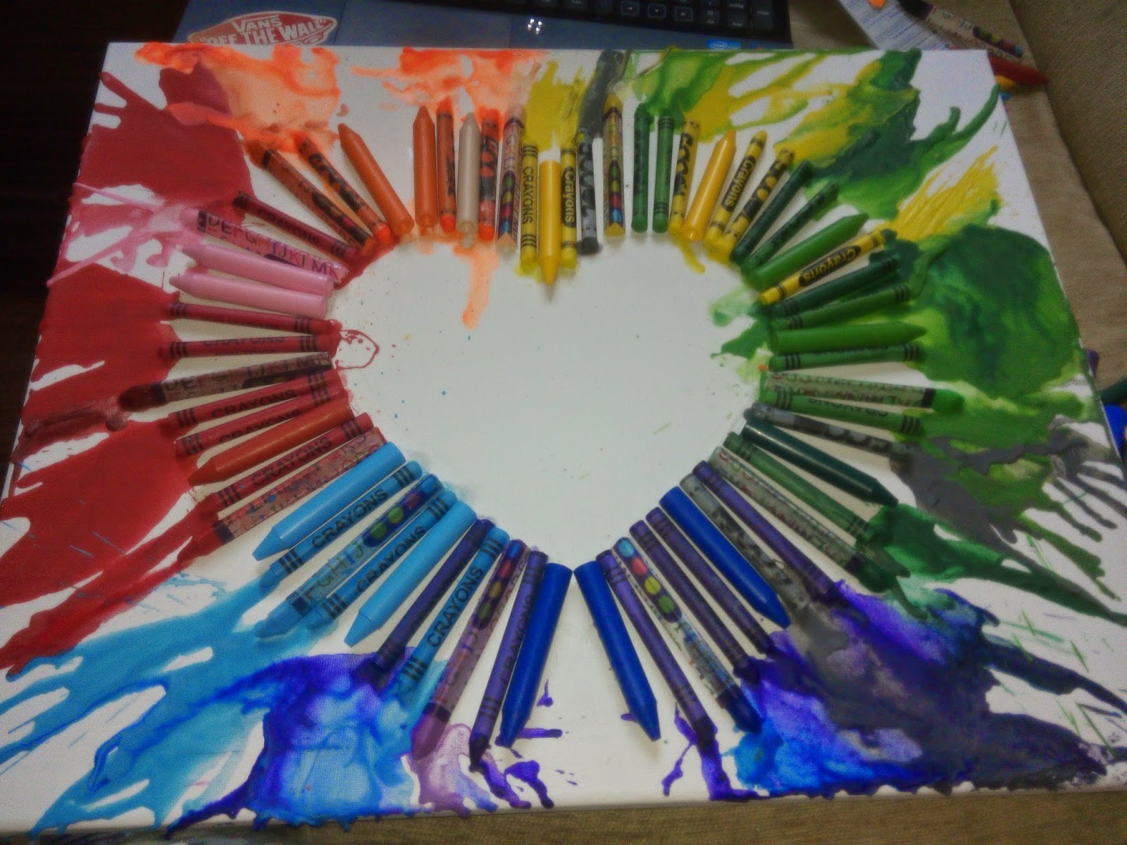 EXPRESIÓN PLÁSTICA: REBECA DIZ QUEIJA: 2º Trabajo: CUADRO CON CRAYONS