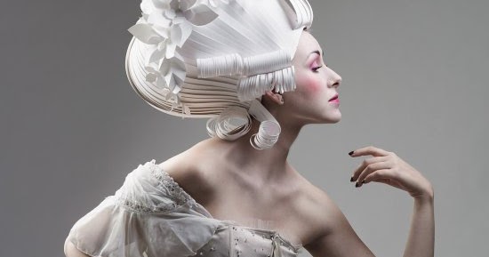 As perucas de papel inspiradas no barroco e rococó de Asya Kozina e ...