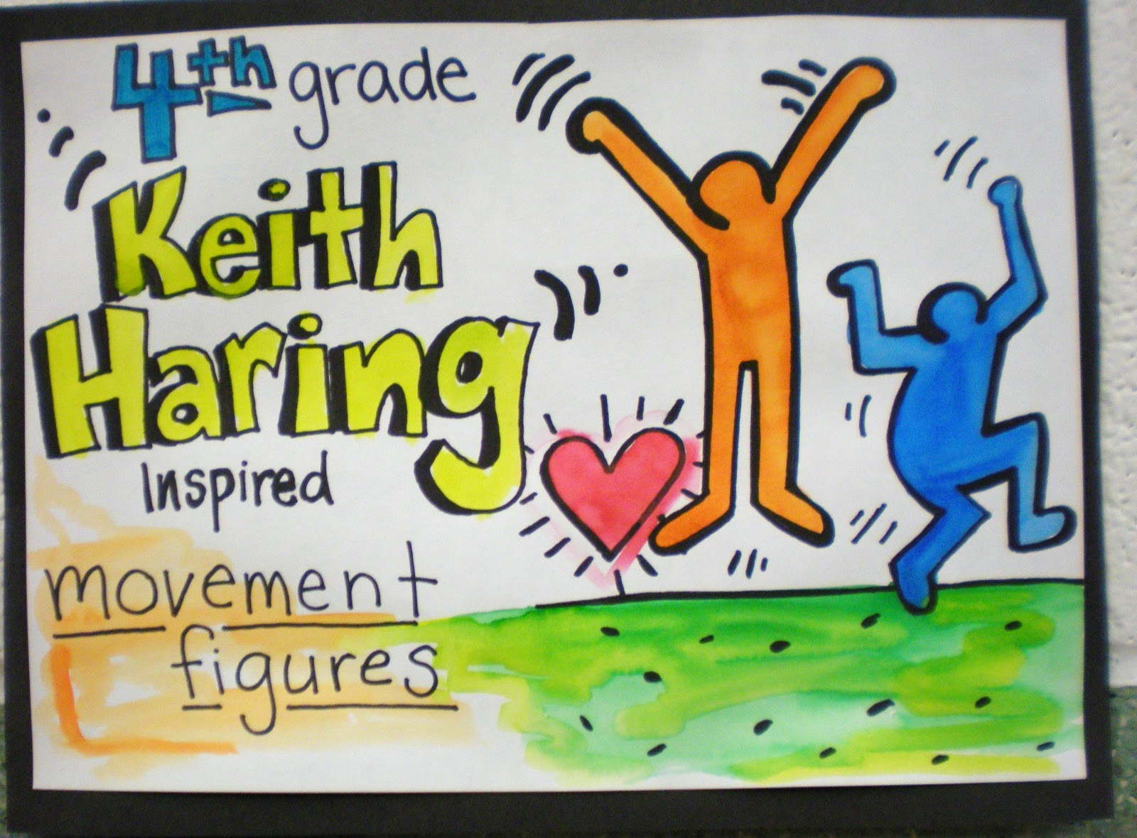 Miss M's Art Room: 4th Grade Keith Haring Movement Figures