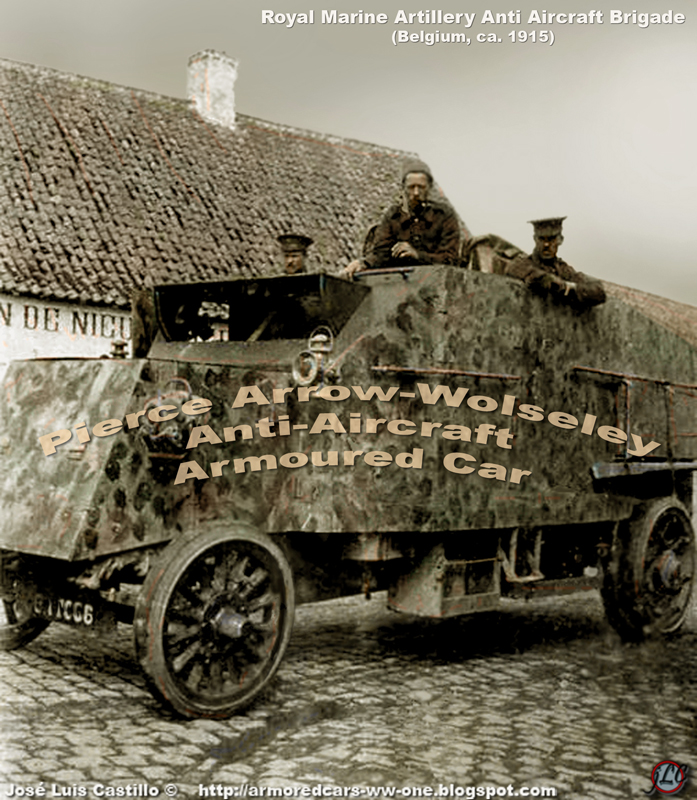 Armored Cars in the WWI: Pierce Arrow-Wolseley Anti-Aircraft Armoured ...