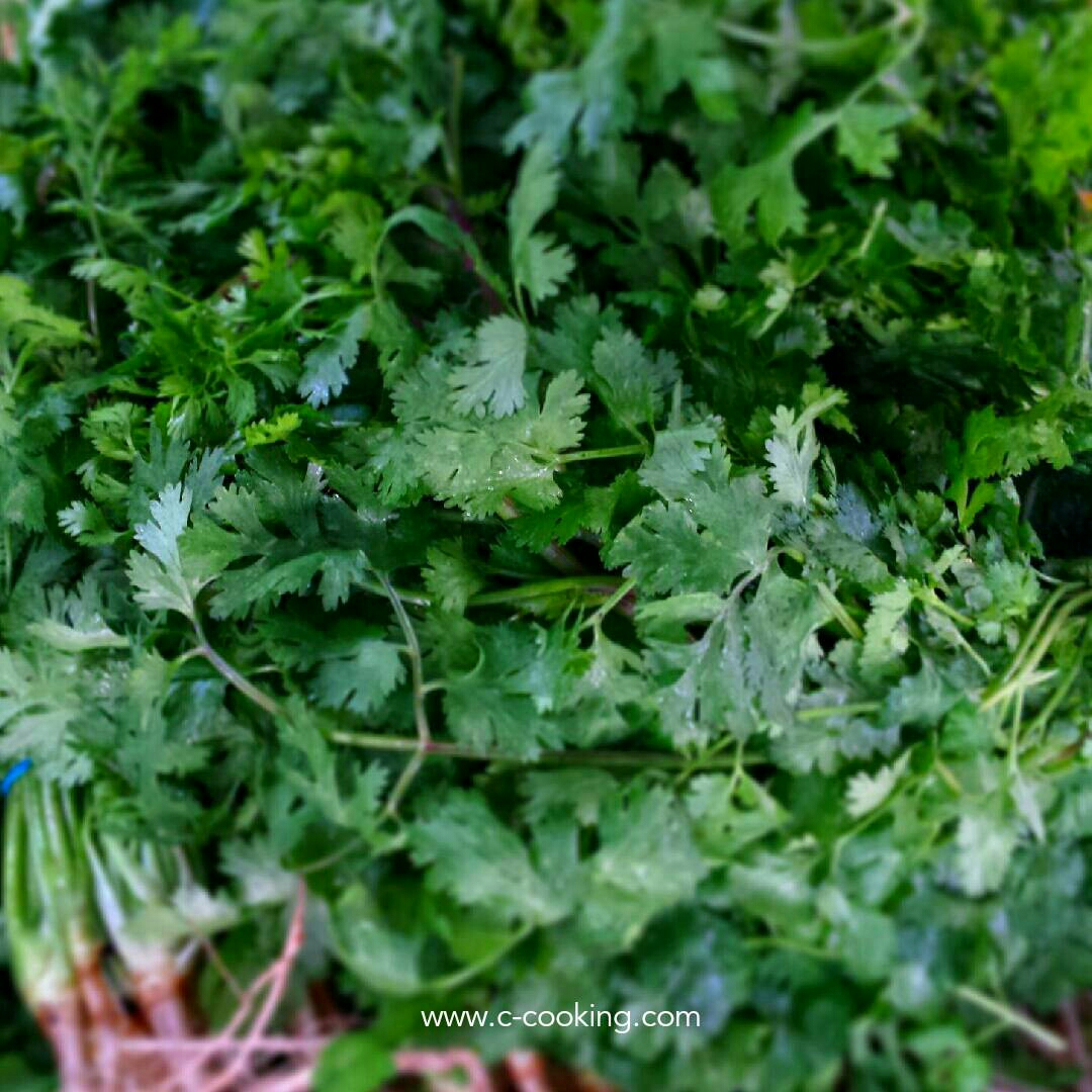 c-cooking: Rustic Cilantro & Spring Garlic Pesto