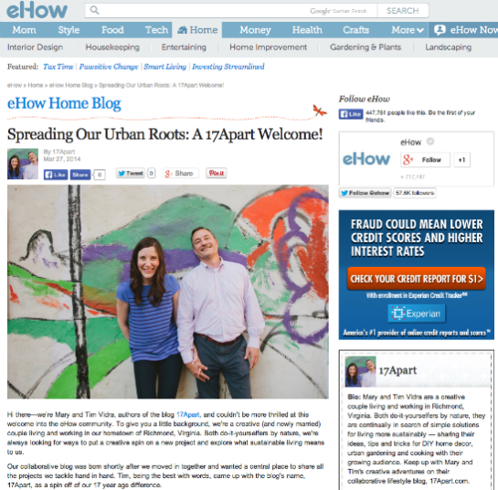 Chatting it Up on eHow | 17 Apart