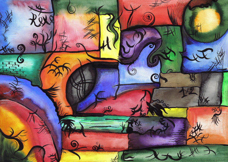 The small space for Andy: Research for abstract art and some images.