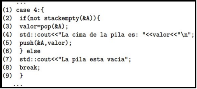 Operaciones en PILAS - Pila En Programación