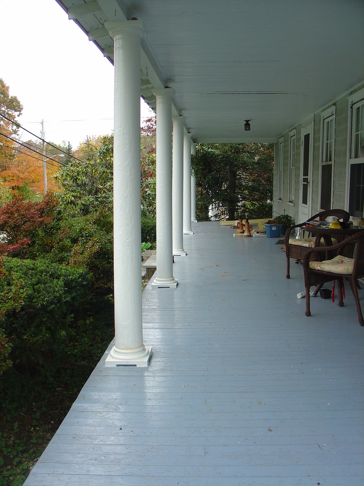 Life at Pugsley: Porch Column Bases 7: Finishing Touches