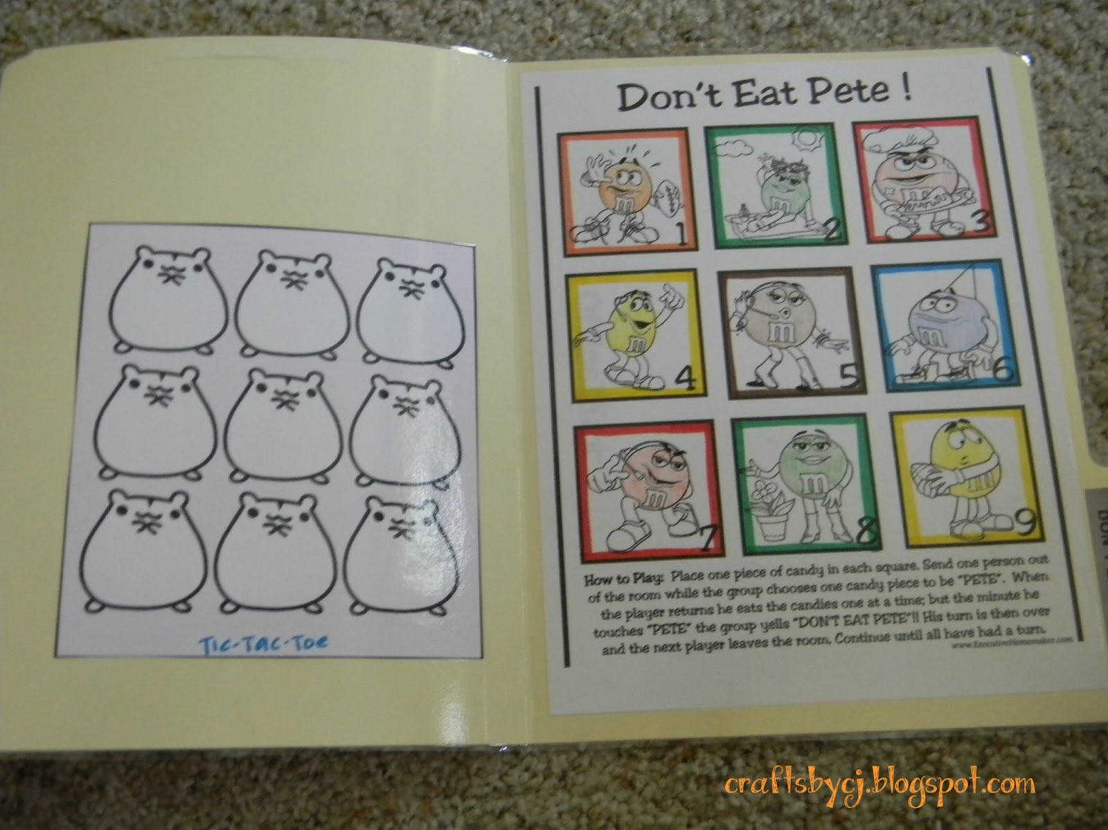 Crafts by CJ: Swap Week- File Folder Games