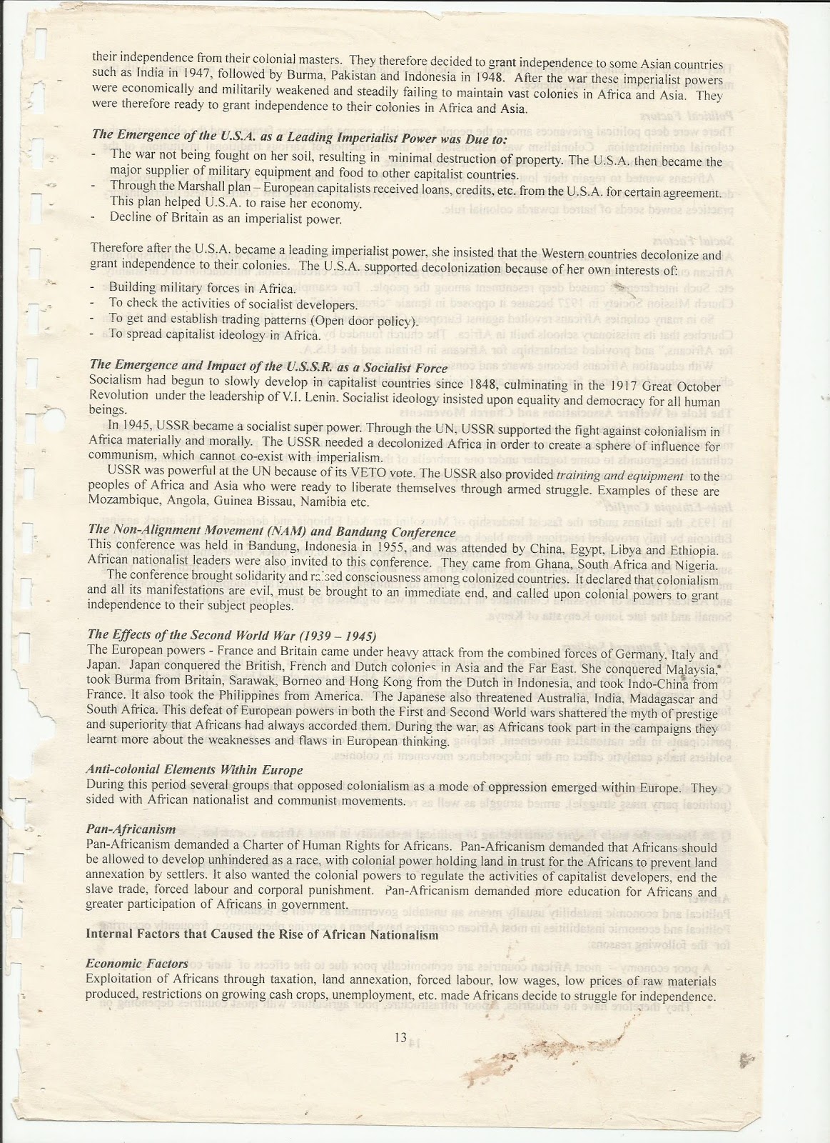 FORM FIVE & SIX STUDY NOTES & PAST PAPERS BLOG: HISTORY PAPER 1---THE ...