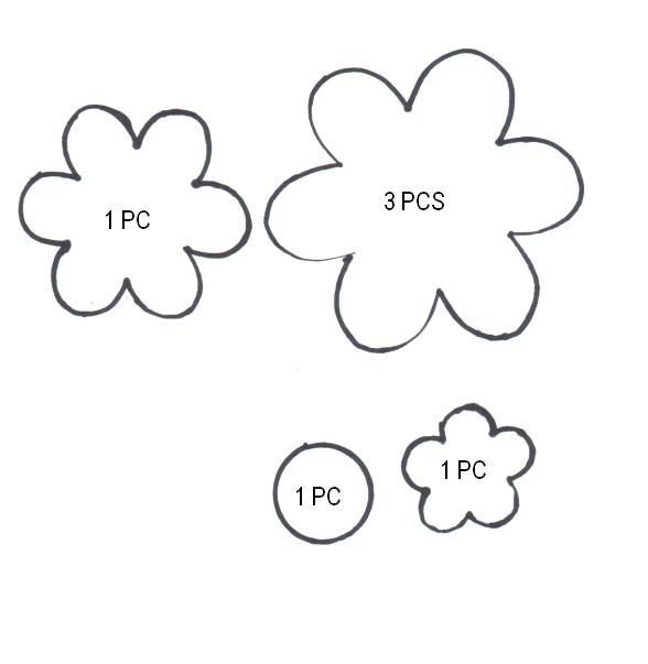 have fun with craft: 3 layer felt flower