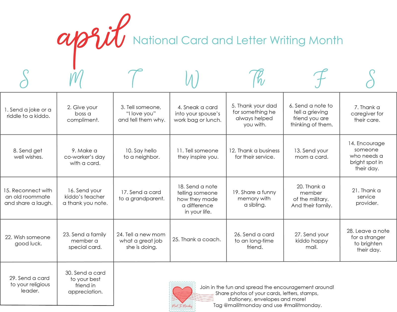 For the Love of Paper: Mail It Monday: National Card and Letter Writing ...