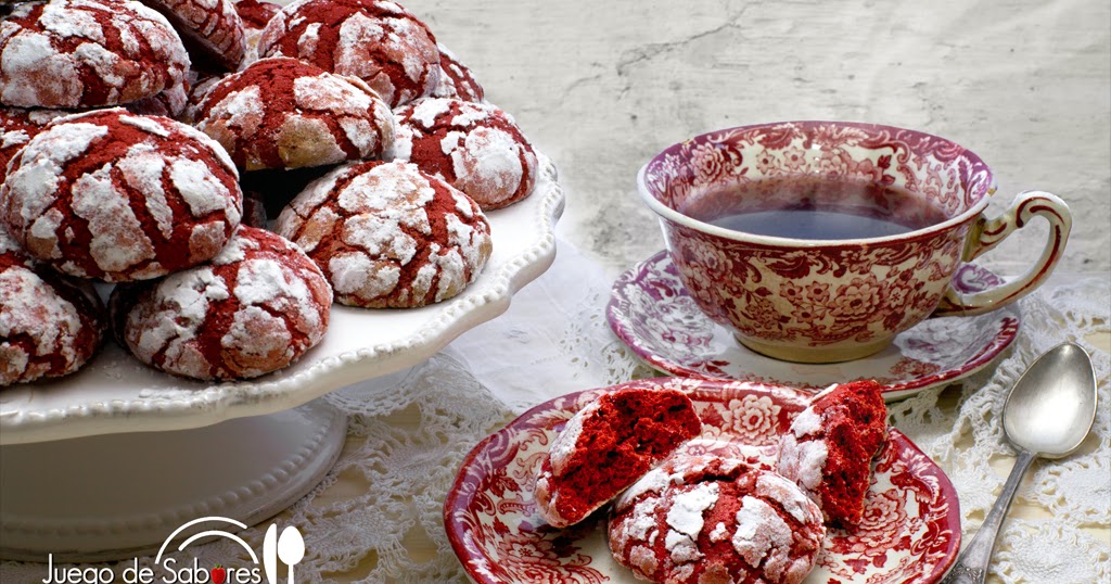 JUEGO DE SABORES : GALLETAS CRAQUELADAS (RED VELVET)
