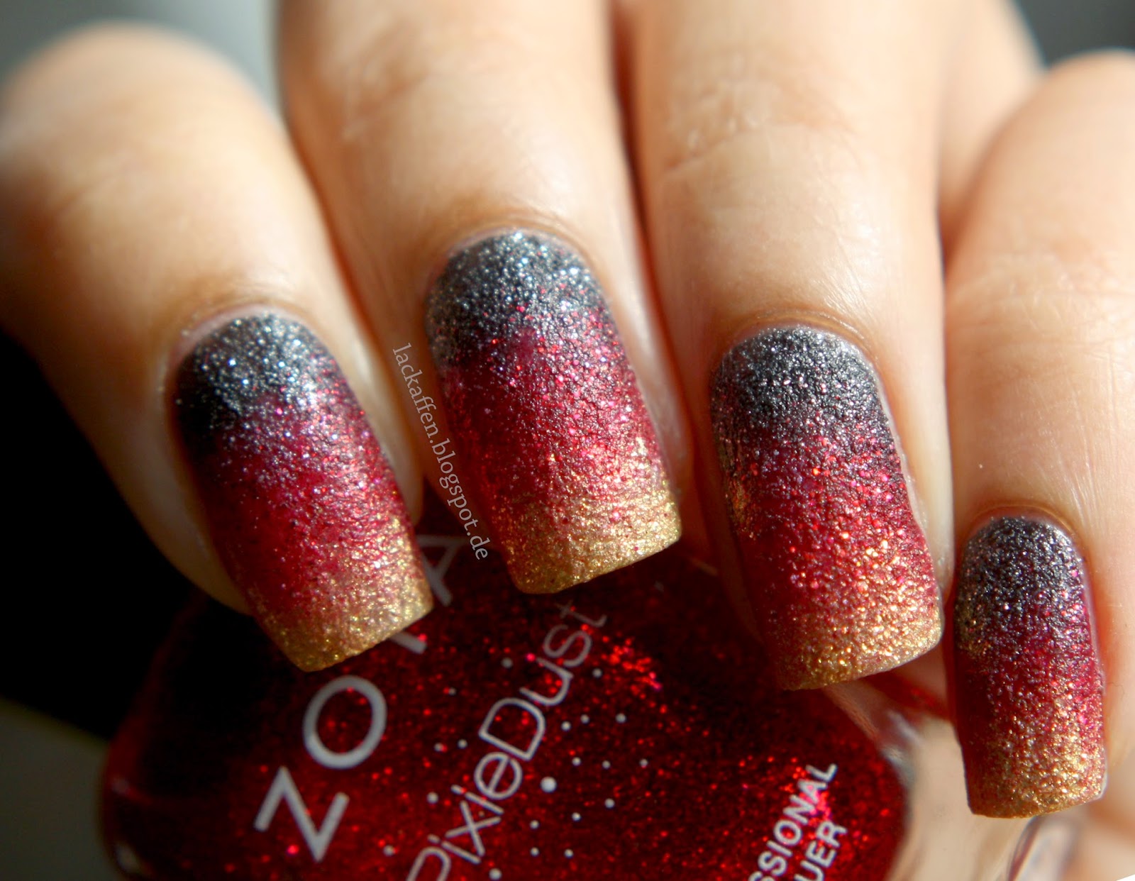 Lackaffen: World Cup Gradient Nails - Germany