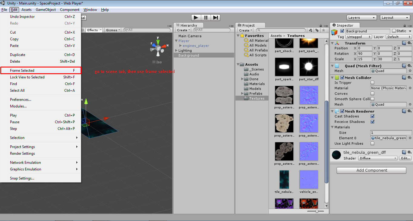 #P5 Kick Start - Unity [Adding a background]