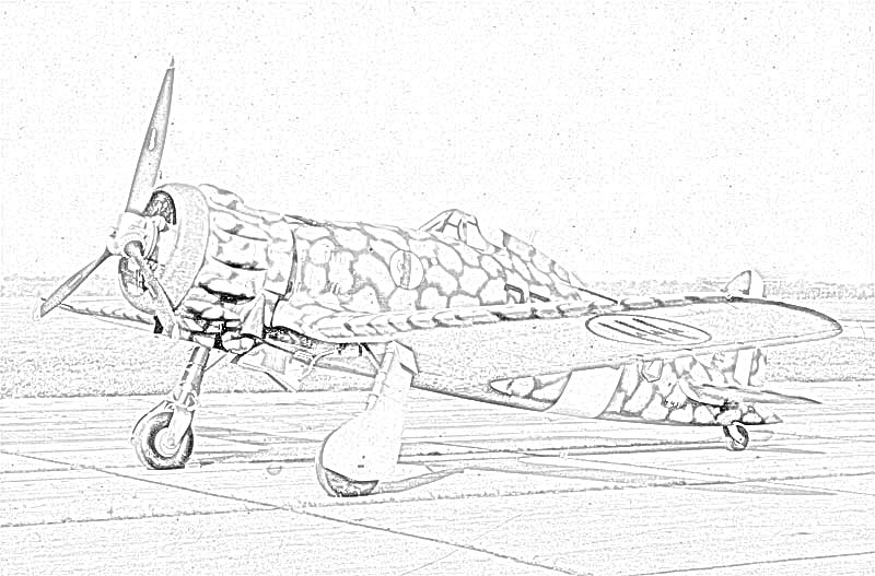 World War II in Pictures: Fighter Coloring Pages World War II
