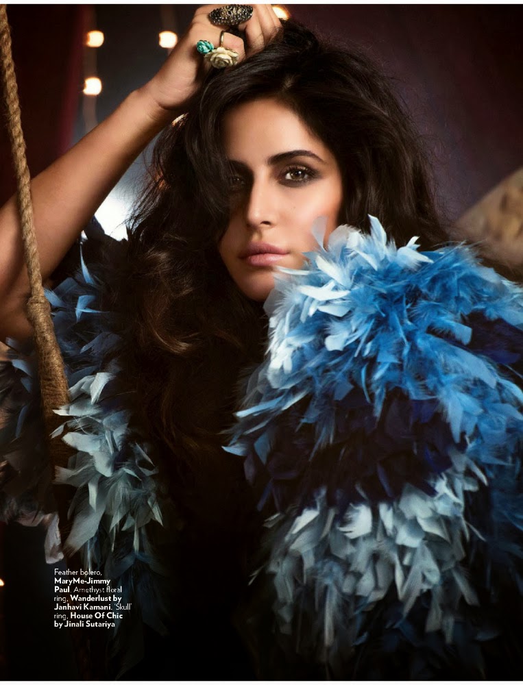 Katrina Kaif goes glamorous in lingerie inspired clothing for Vogue ...