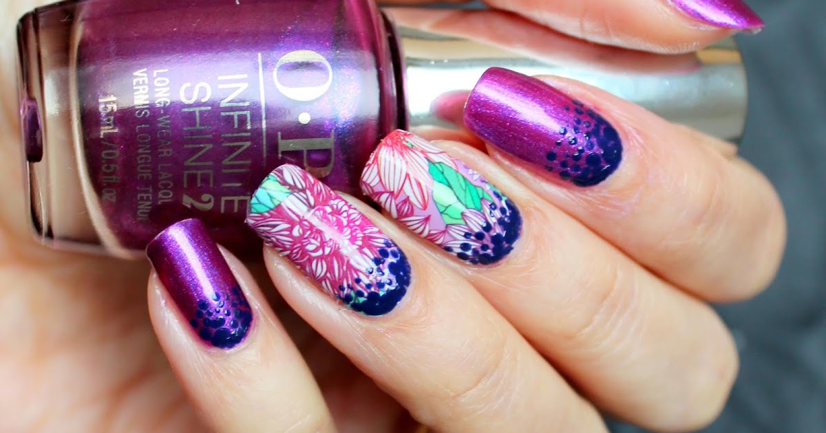 Nail Art │ Winter Floral Manicure / Polished Polyglot