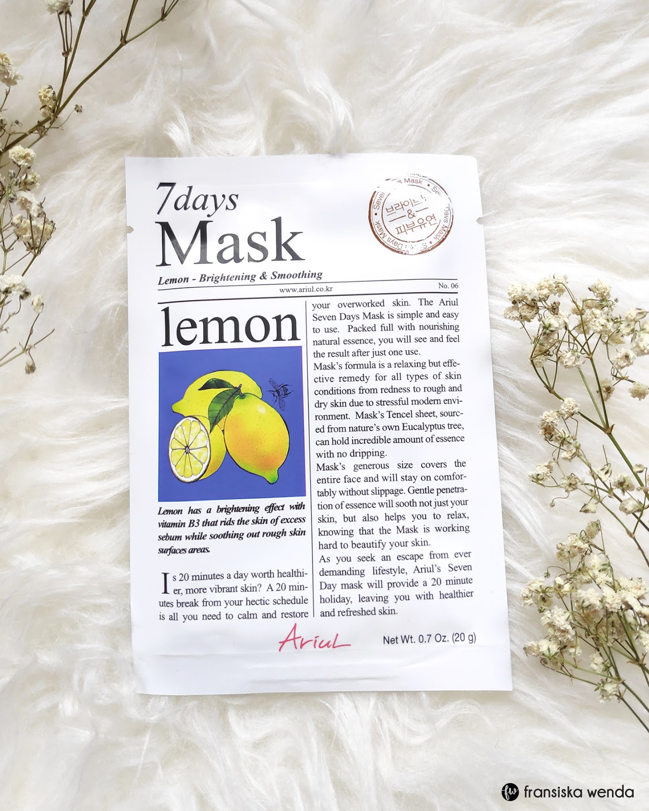 Ariul 7 Days Mask - All Variants Review - fransiska wenda