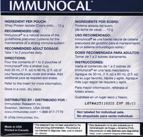 immunocal caracteristicas, beneficios y ingredientes | immunocal ...