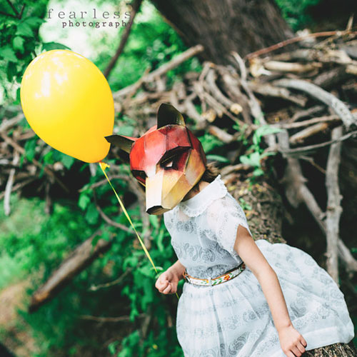 My Owl Barn: Geometric Paper Masks That You Can Make At Home