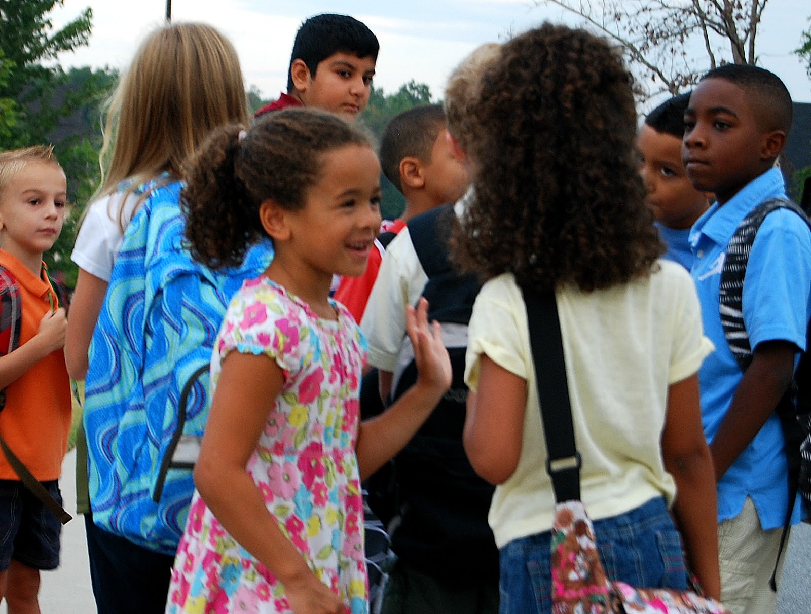 Two Little Girls With Curls: Second Grade