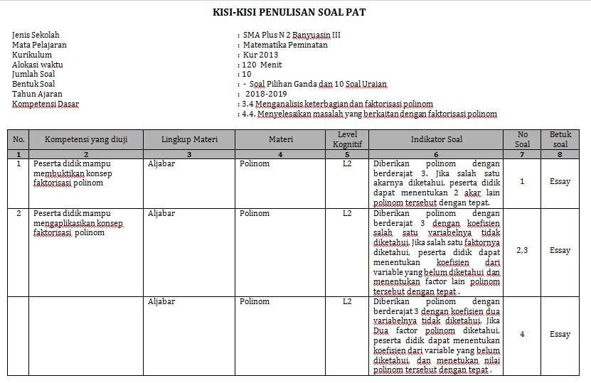 Kisi Kisi Soal Matematika Kelas 7 Semester 2 Lembar Kerja Siswa ... Kisi Kisi Soal Matematika Kelas 7 Semester 2 Lembar Kerja Siswa ...