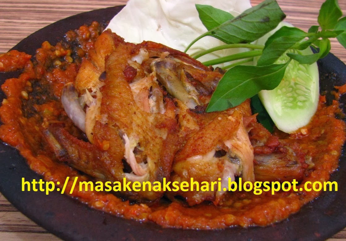 Resep Ayam Penyet Sambal Terasi | Resep Masakan Nusantara