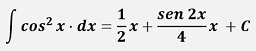 Matemáticas10: Integral de Coseno Cuadrado de x