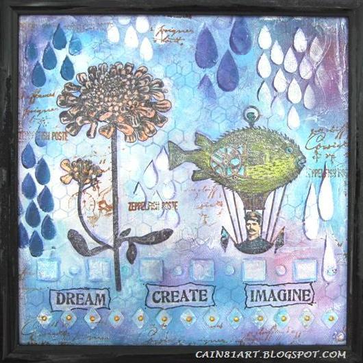 FRIENDS in ART: Day 3 on Paper Artsy Blog-A Steampunk Collage