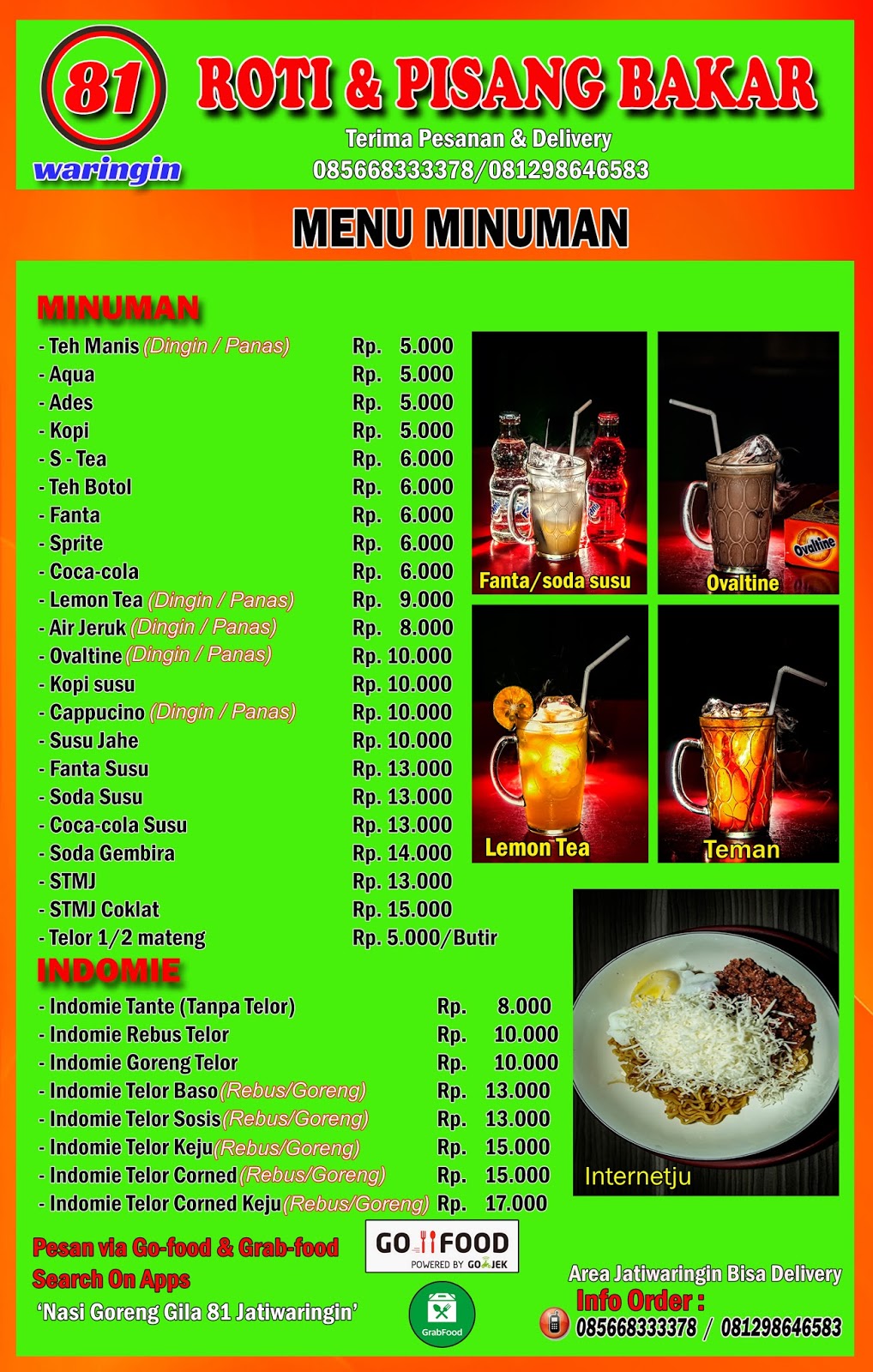 Nasi Goreng Gila 81 Jatiwaringin: Daftar Menu Nasi Goreng Gila 81 ...