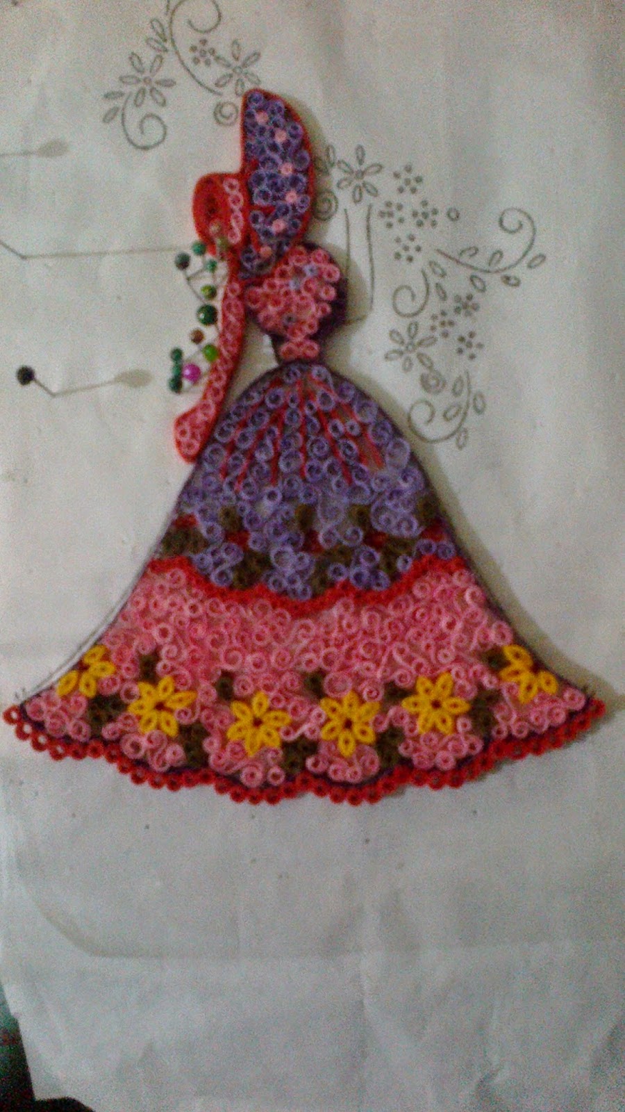 Greeting Cards and Wall Hangings : Paper Quilling Wall Hanger