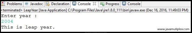 How To Check Whether Given Year Is Leap Year Or Not In Java
