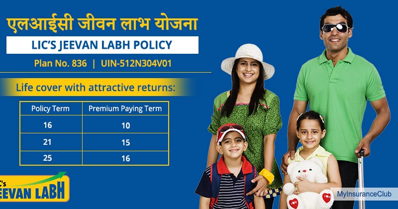 LIC WALE: LIC Jeevan Labh Plan - Table No. 836