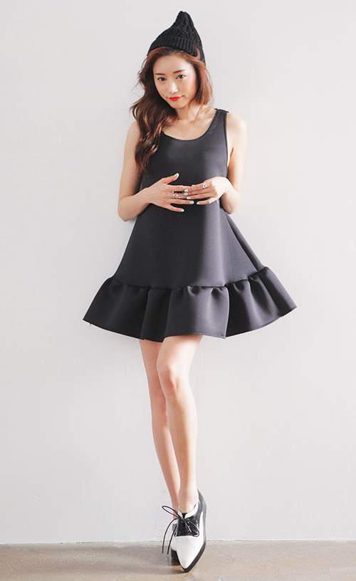 [Stylenanda] Cushion Frilly Flare Sleeveless Dress | KSTYLICK - Latest ...