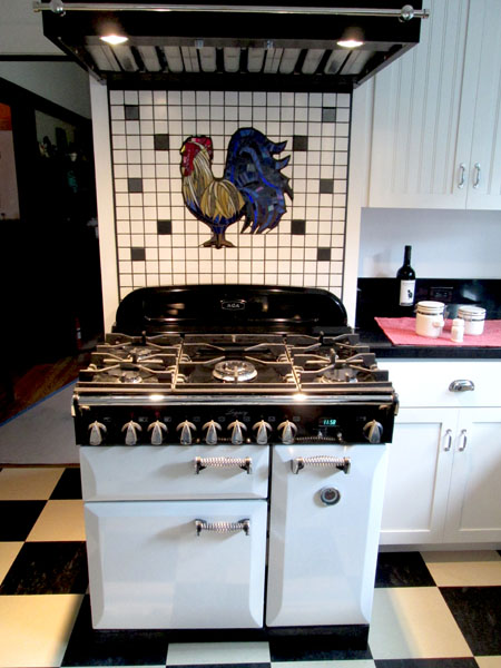 Kim Larson Art, Mosaics + More: Rooster Mosaic Backsplash