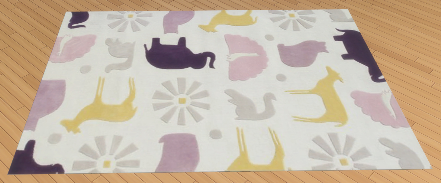 Kids Rugs. Sims 4 Custom Content.
