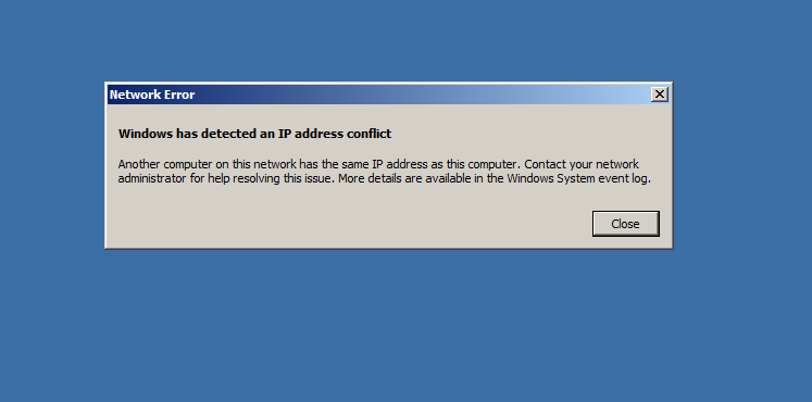 แก้ปัญหา ip conflict และ duplicate name on the network – | เอก สามวา