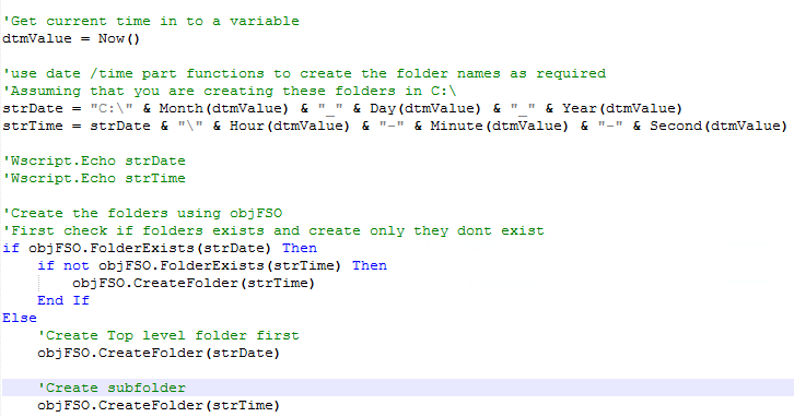 It Columbia How To Create A Vbscript To Create A Folder With The Date And Time