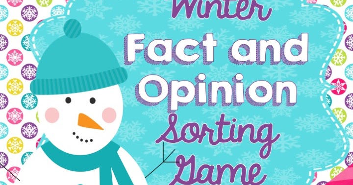Classroom Freebies Too: Winter Fact and Opinion Sort
