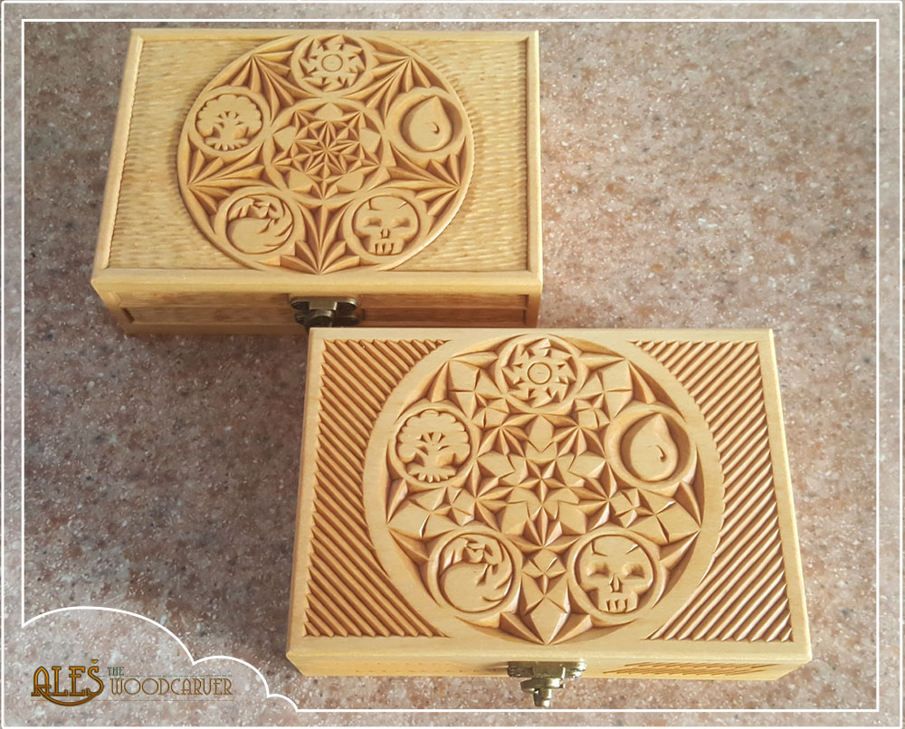 Ales the woodcarver: Magic the Gathering boxes